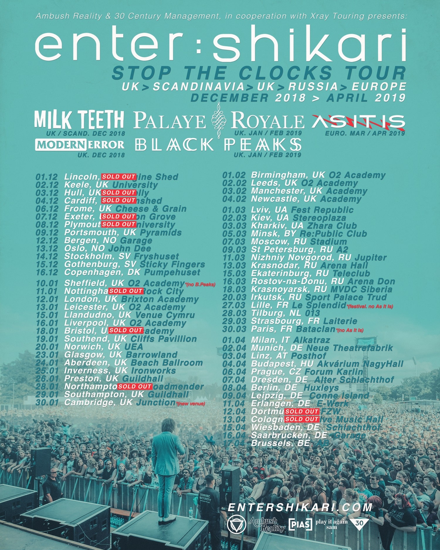 Enter Shikari: 2 Live records + European Tour with 2 dates in France ...
