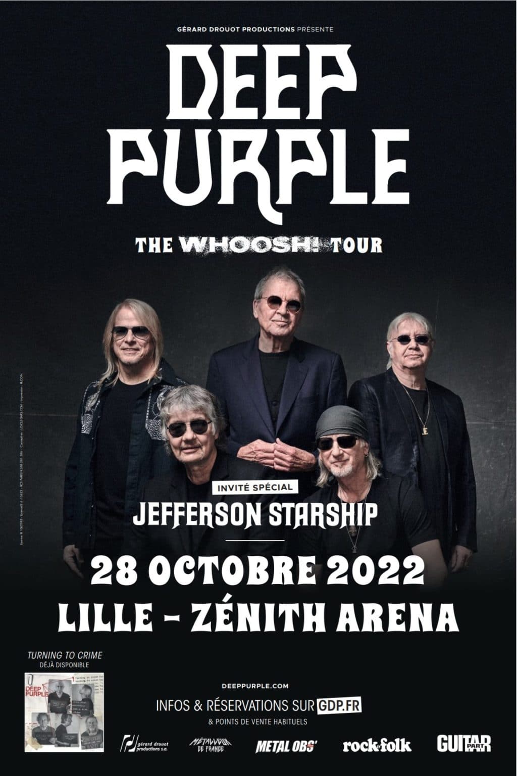 Deep Purple au Zénith de Lille - Paris Move